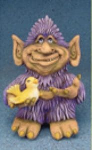 Tazjin Creepy Ceramic Bisque Yard Troll - Garden Gnomes Etc